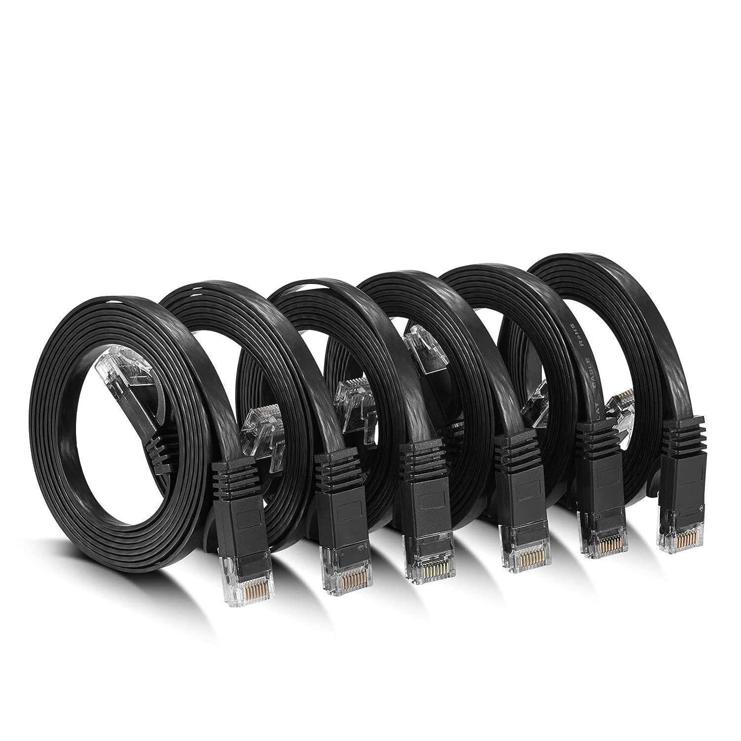 Cat6 Ethernet Cable 10Ft (10Pack), Outdoor&Indoor, 10Gbps Support Cat7 ...