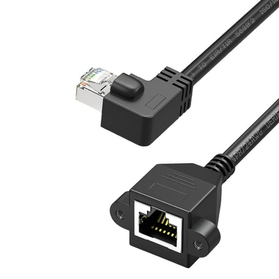 Cat6 Ethernet Extension Cable RJ45 Rj45 Adapter With Multiple Angled ...
