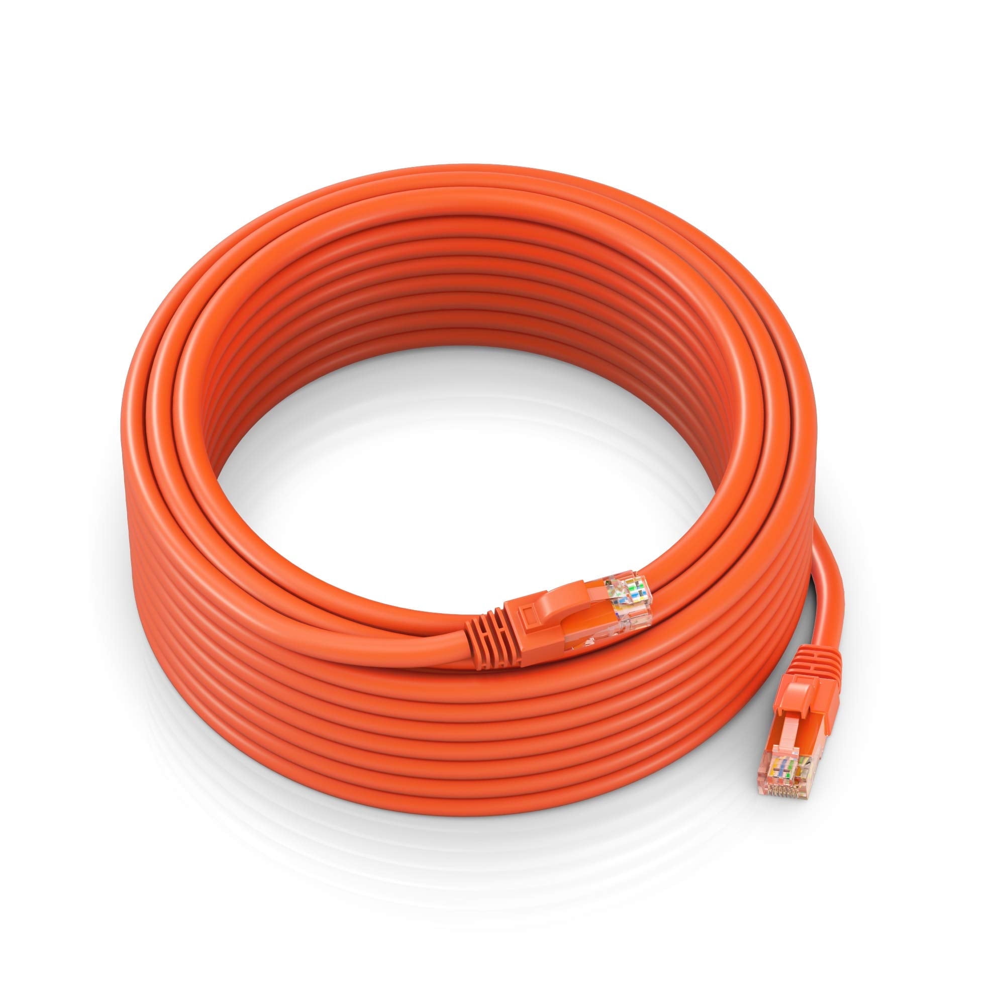 Cat6 Ethernet Patch Cable - 250 Feet Orange-High Speed Network LAN Cab ...
