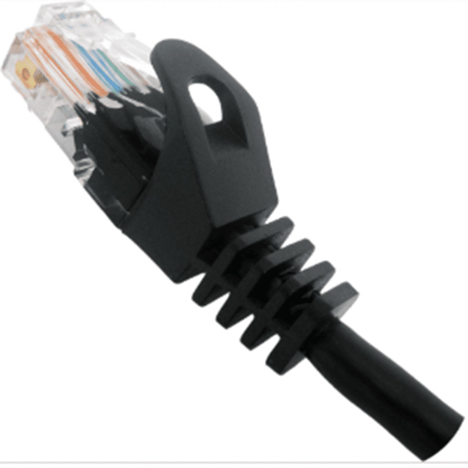 Cat6 Ethernet Patch Cable Black 1ft, 550MHZ UTP 24 AWG Bare Copper ...