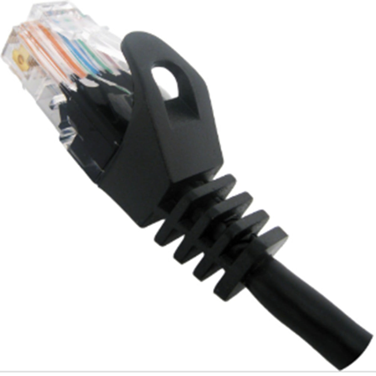Cat6 Ethernet Patch Cable Black 25ft, 550MHZ UTP 24 AWG Bare Copper ...