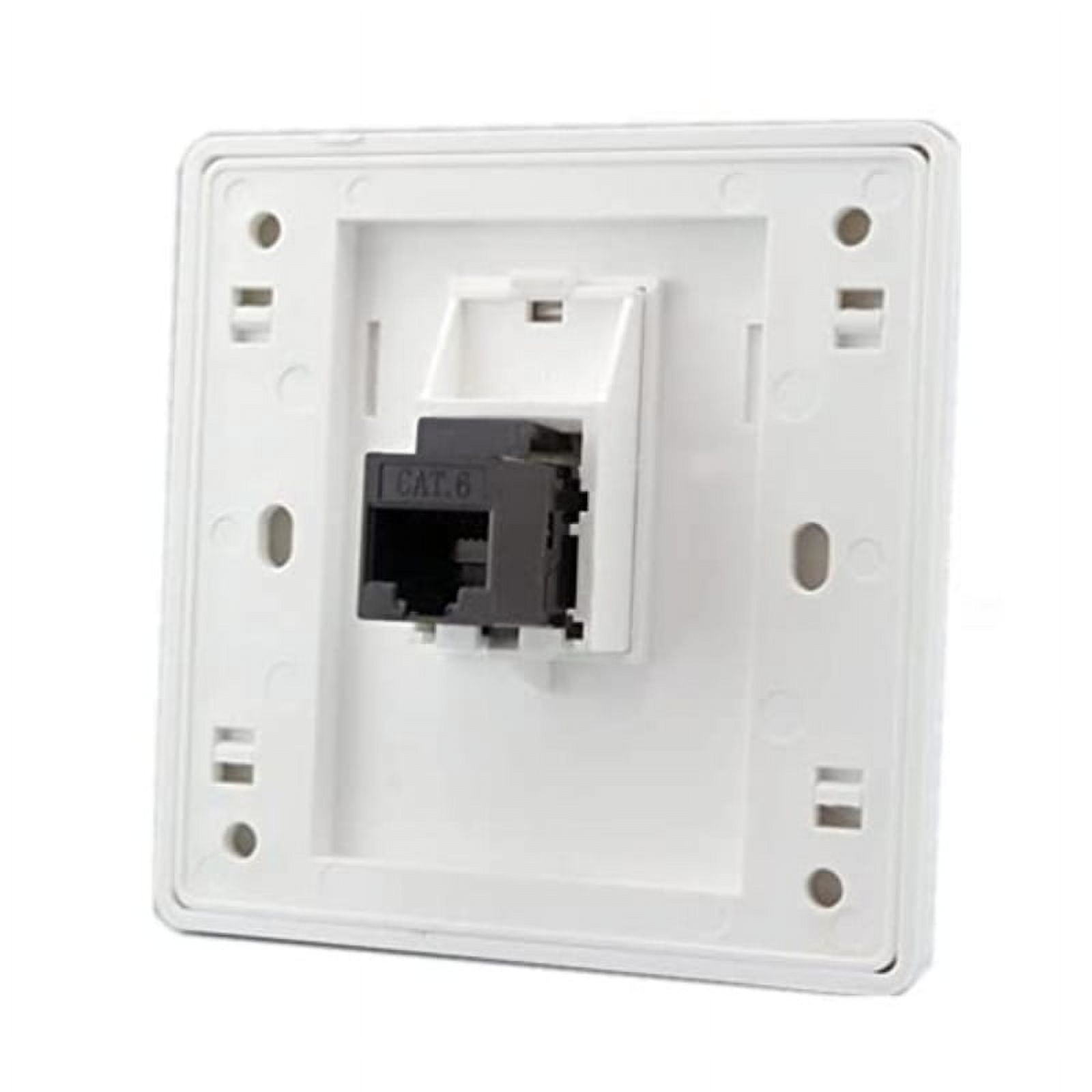 Cat6 Ethernet Wall Plate Outlet,RJ45 Female to Female Jack Socket ...