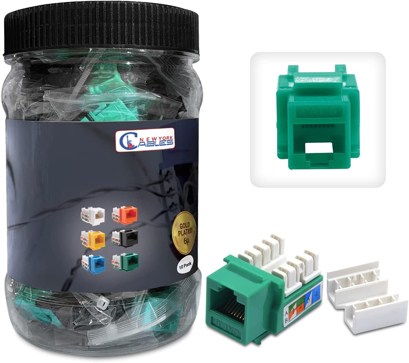 Cat6 Keystone Jack 90 degree cable connector UTP Punch Down RJ45 ...