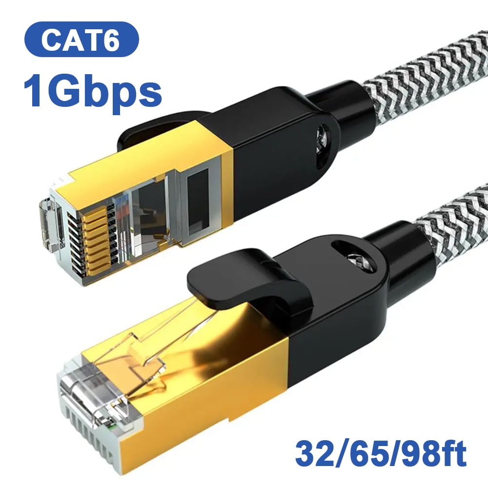 Cat6 Nylon Braided Ethernet Cable RJ45 Lan Cable High Speed 1Gbps 1/3/5m Lan Cable Low ...