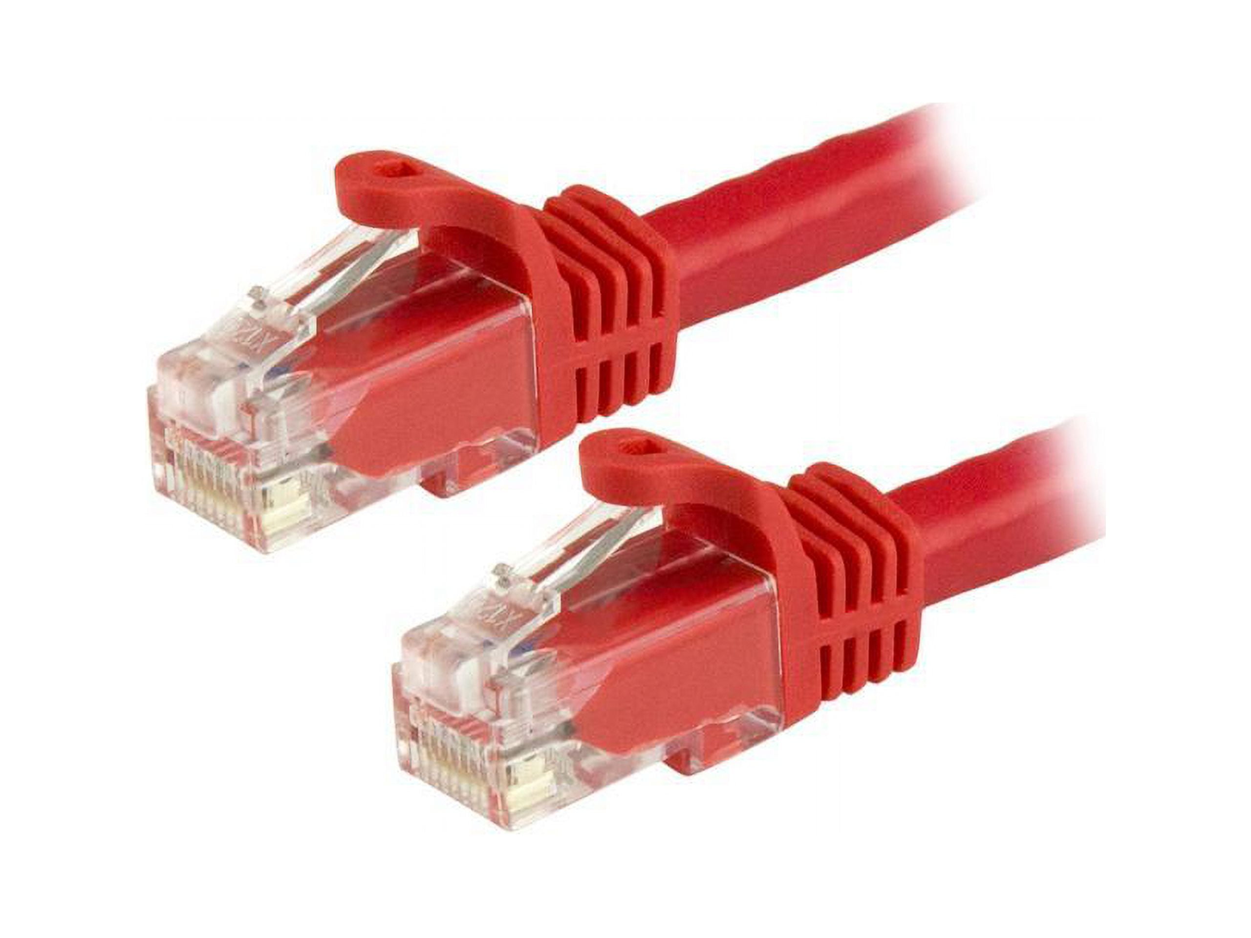 Cat6 Patch Cable - 5 ft - Red Ethernet Cable - Snagless RJ45 Cable ...