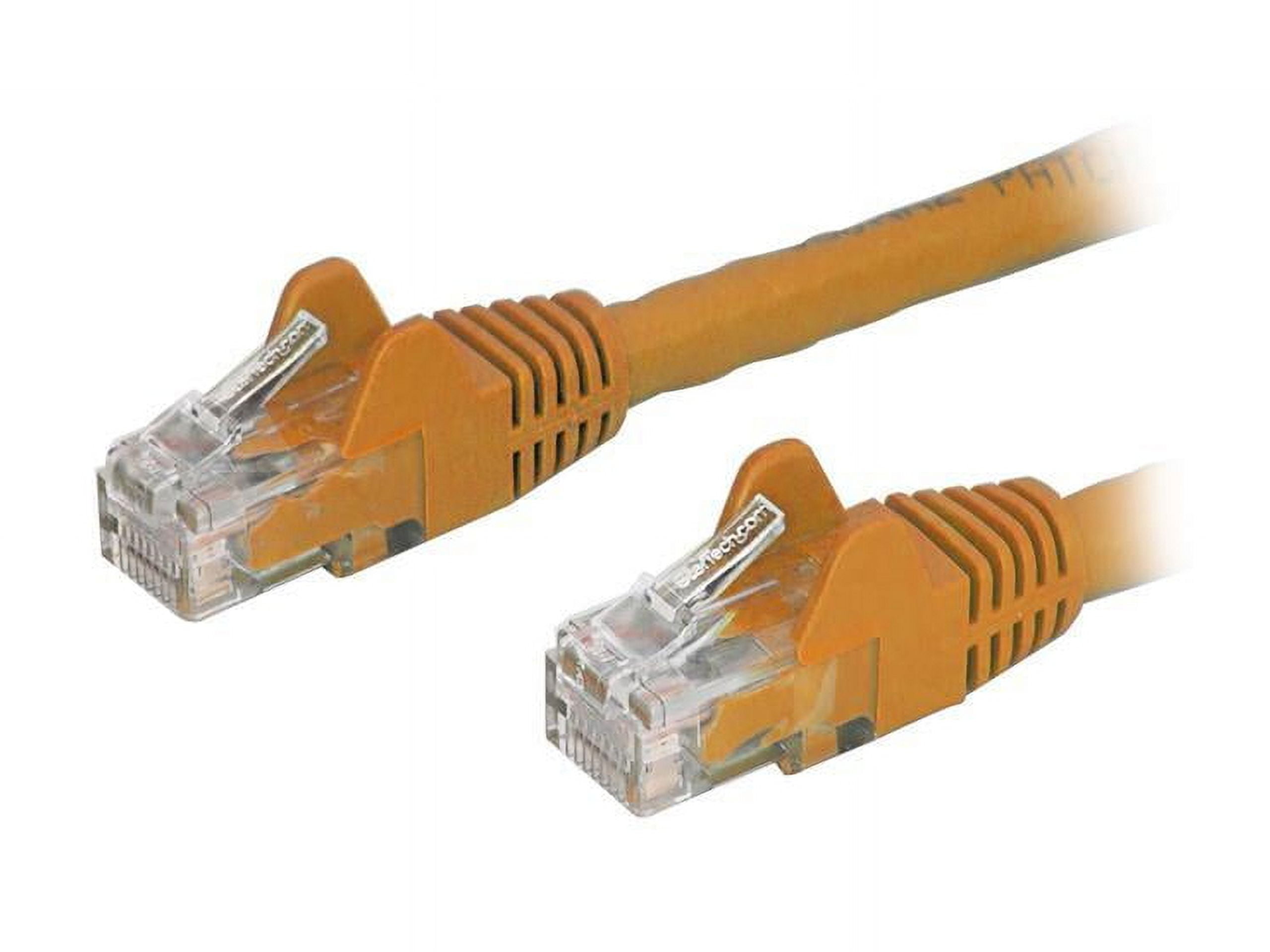 Cat6 Patch Cable - 6 ft - Orange Ethernet Cable - Snagless RJ45 Cable ...