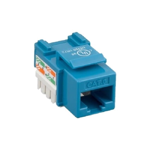 Cat6 RJ45 Female to 110 Punch Down Keystone Jack, Blue: Electronics ...