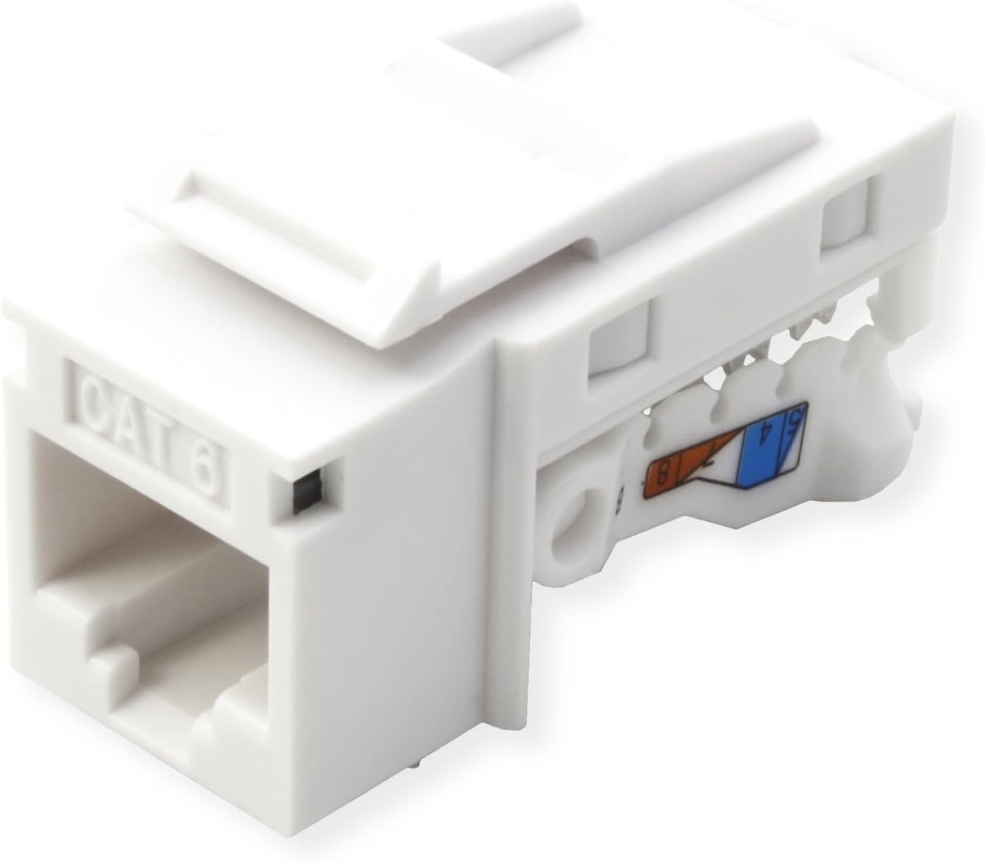 Cat6 RJ45 Keystone Jack 50-Pack Bundle, TC-K50C6, Compatible with Cat5 ...