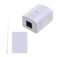Cat6 RJ45 Keystone Jacks Slim Profile, Ethernet Wall Jack Punch Down ...