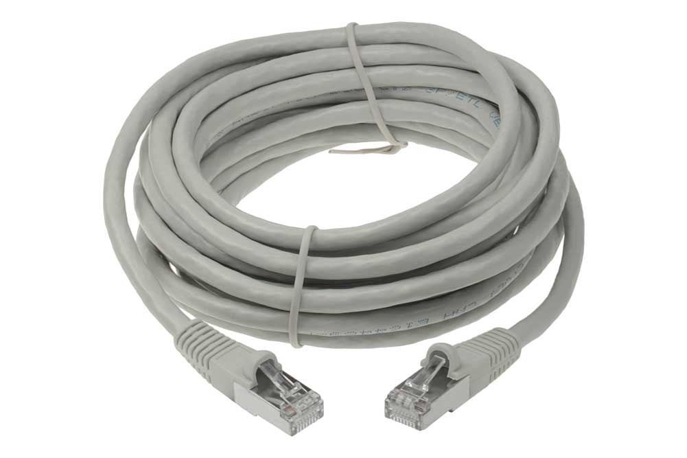 Cat6 Shielded Ethernet Cable, 20 feet - Gray - Walmart.com