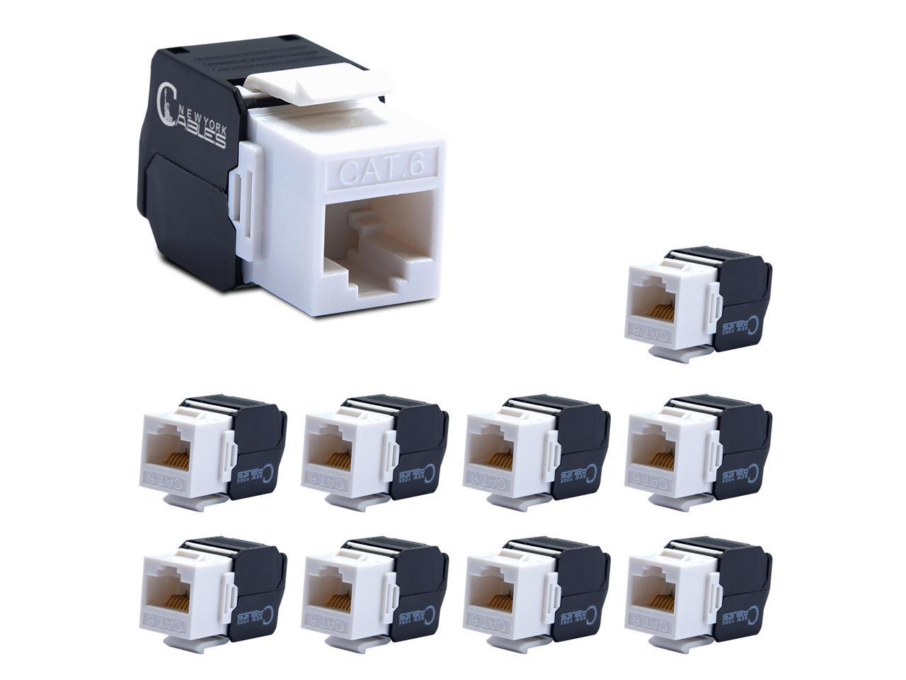 C2G Cat6 RJ45 UTP Keystone Jack - Ivory - Walmart.com