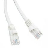 Cat6 White Ethernet Patch Cable, Snagless - Molded Boot, 50 Foot ...