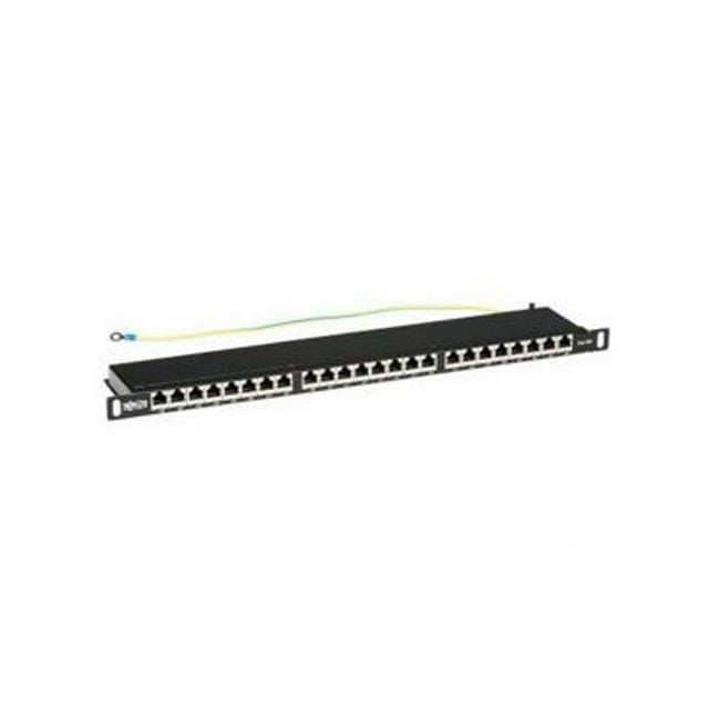 Cat6A 24-Port High-Density Patch Panel - Shielded, Dual IDC, 568A-B ...
