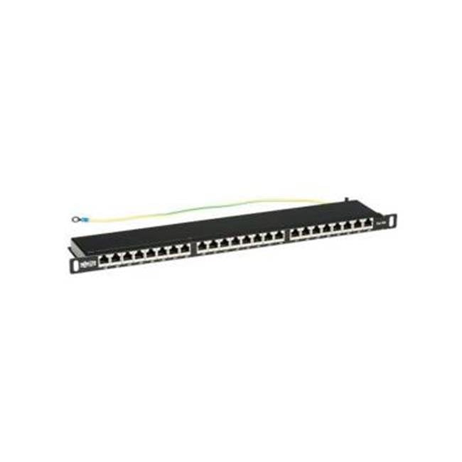 Cat6A 24-Port High-Density Patch Panel - Shielded, Dual IDC, 568A-B ...