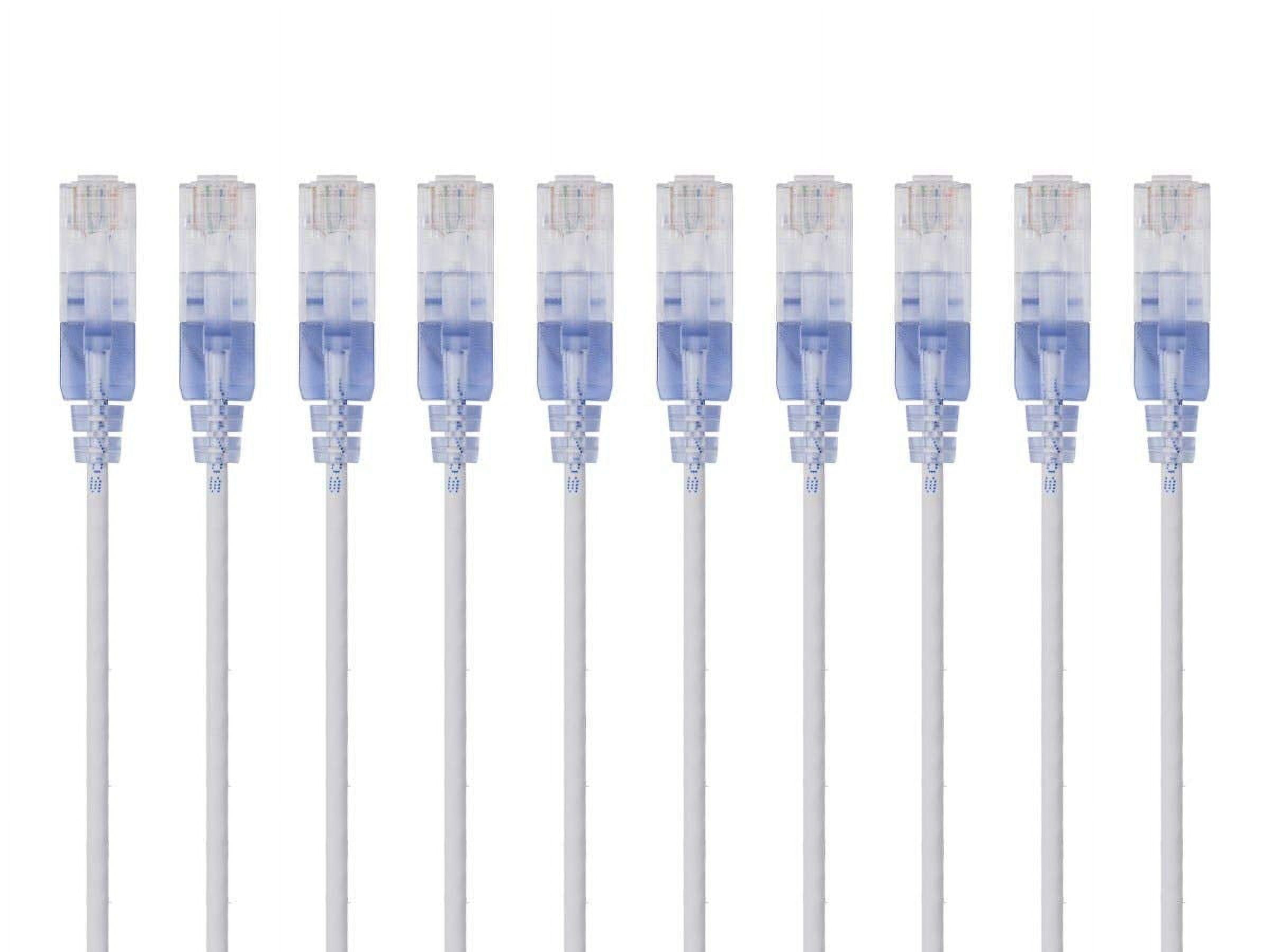 Cat6A Ethernet Patch Cable - Snagless Rj45, 550Mhz, 10G, Utp, Pure Bare ...