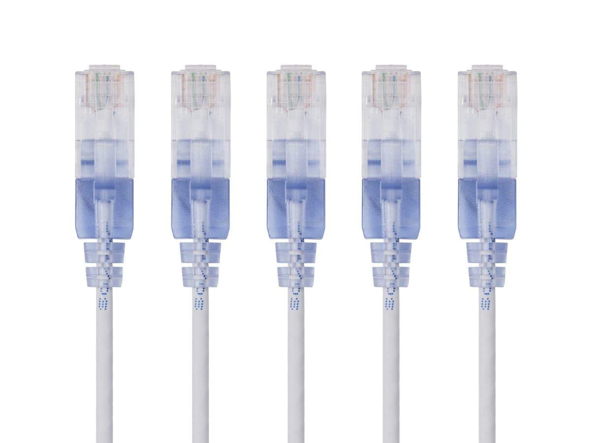 Cat6A Ethernet Patch Cable - Snagless Rj45, 550Mhz, 10G, Utp, Pure Bare ...
