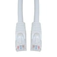 Cat6A White Ethernet Patch Cable, Snagless - Molded Boot, 500 Mhz, 7 ...