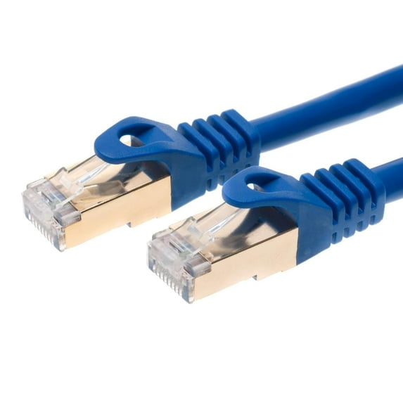 Cat7 Copper Ethernet Cable 10FT Blue, 40-Pack S/FTP Shielded 10Gbps ...