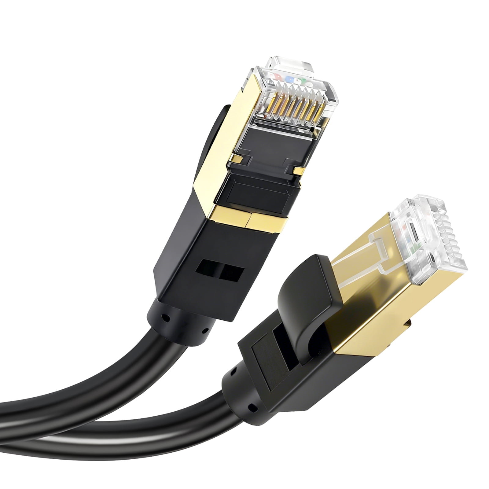 Cat7 Ethernet Cable 10ft 2 Pack High Speed 10Gbps, RJ45 LAN Network ...
