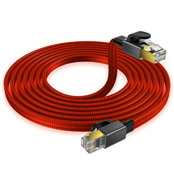 Cat8 Braided Ethernet Cable for Home/Gaming, High-Speed 10Gbps Network ...