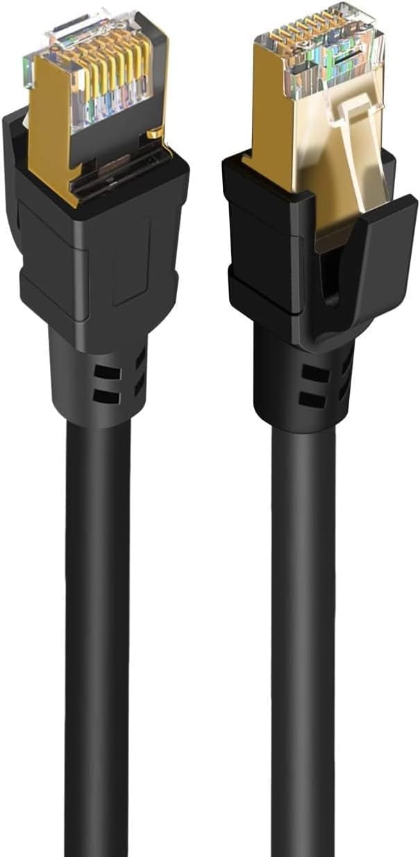 Cat8 Ethernet Cable 1.6Ft Short, 40Gbps Network Patch Shielded Heavy ...