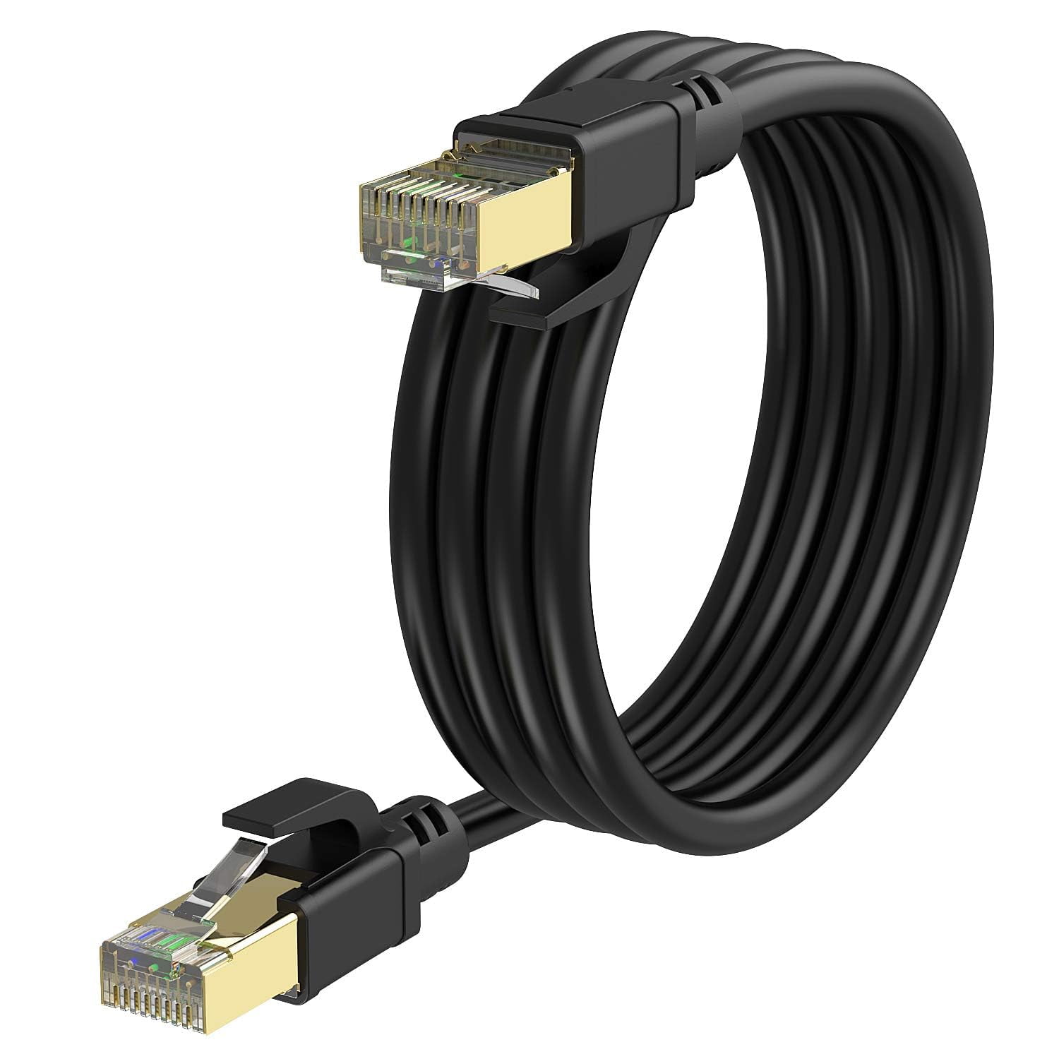 Cat8 Ethernet Cable 20Ft, High Speed 26Awg Cat8 Lan Network Cable ...