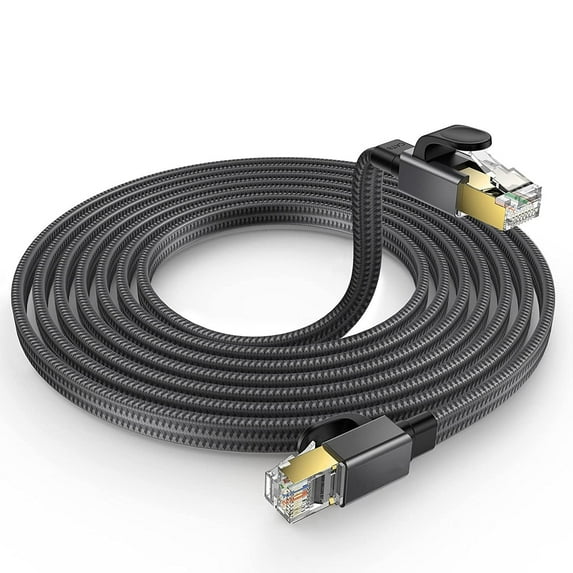Cat8 Flat Ethernet Cable 5M, High Speed 40Gbps/2000MHz for Gaming PC ...