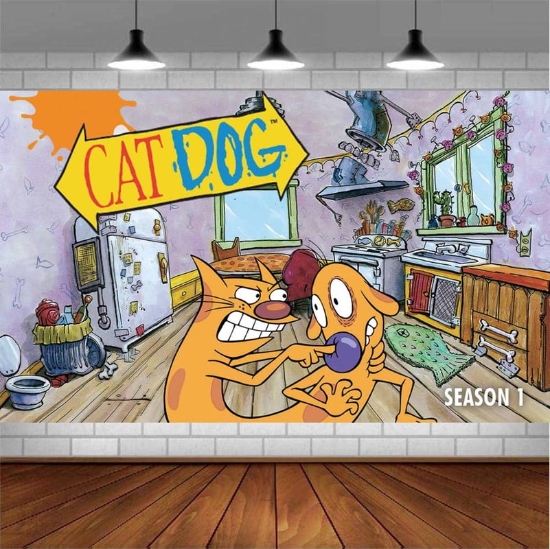 CatDog Backdrop Banner Party Supplies Poster Movie Theme Background for ...