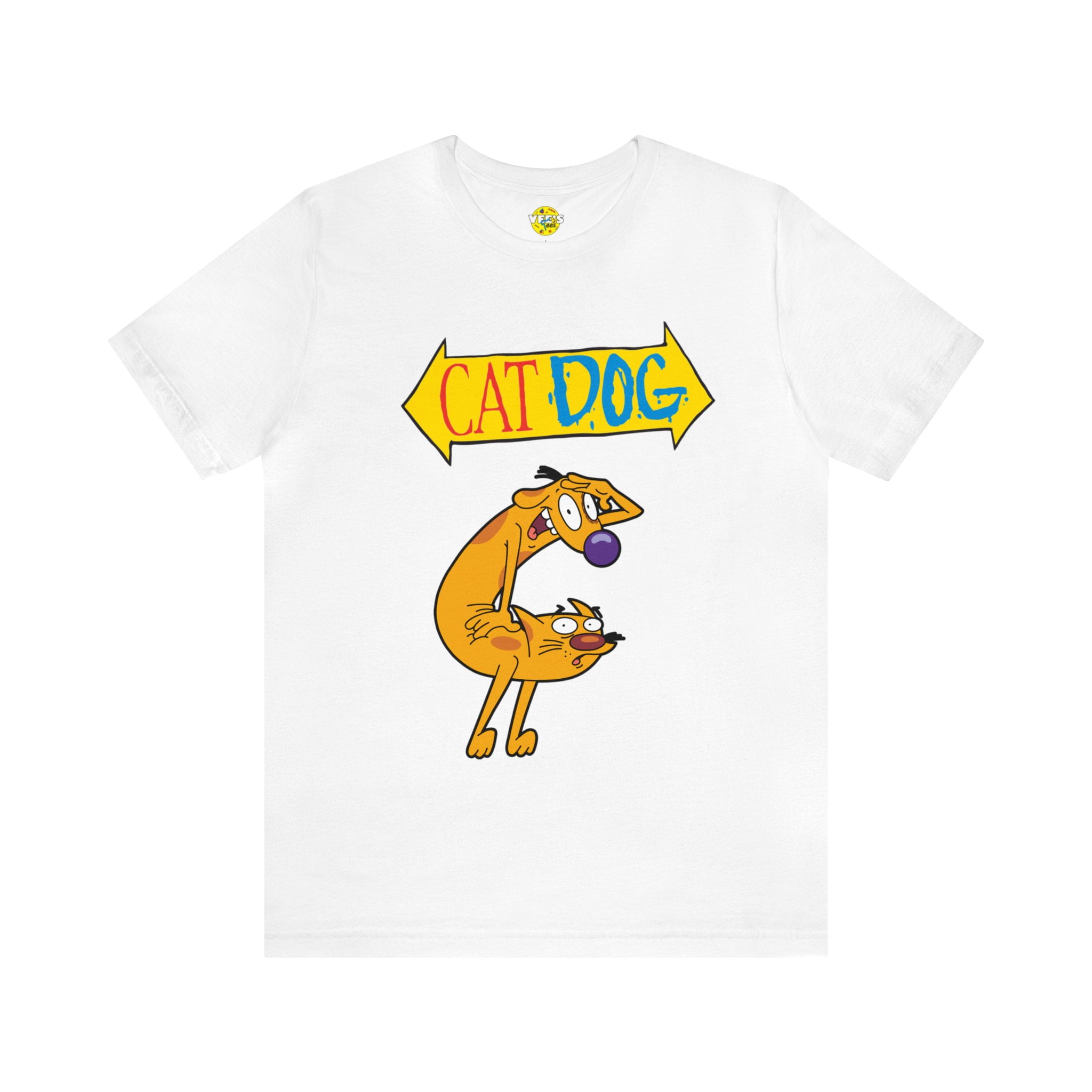 CatDog Retro Cartoon Short Sleeve T-Shirt - '90s Nick Nostalgia Tee ...
