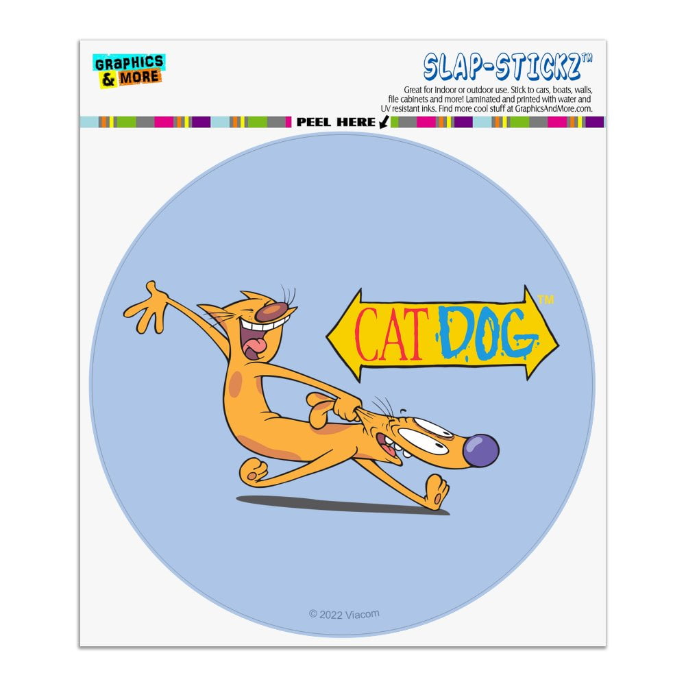 CatDog Yee Haw! Automotive Car Window Locker Circle Bumper Sticker ...