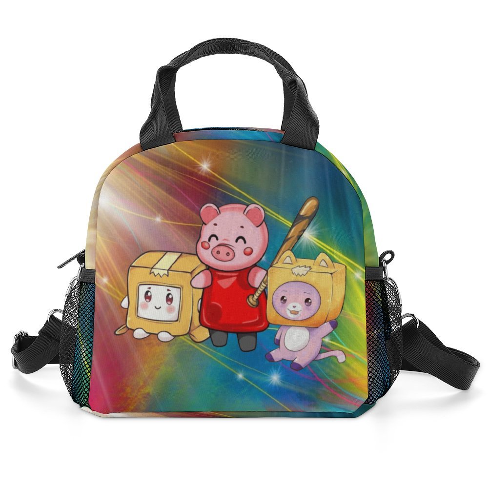 CatLanky Box Merch Lunch Bag With Shoulder Strap Insulated Portable ...