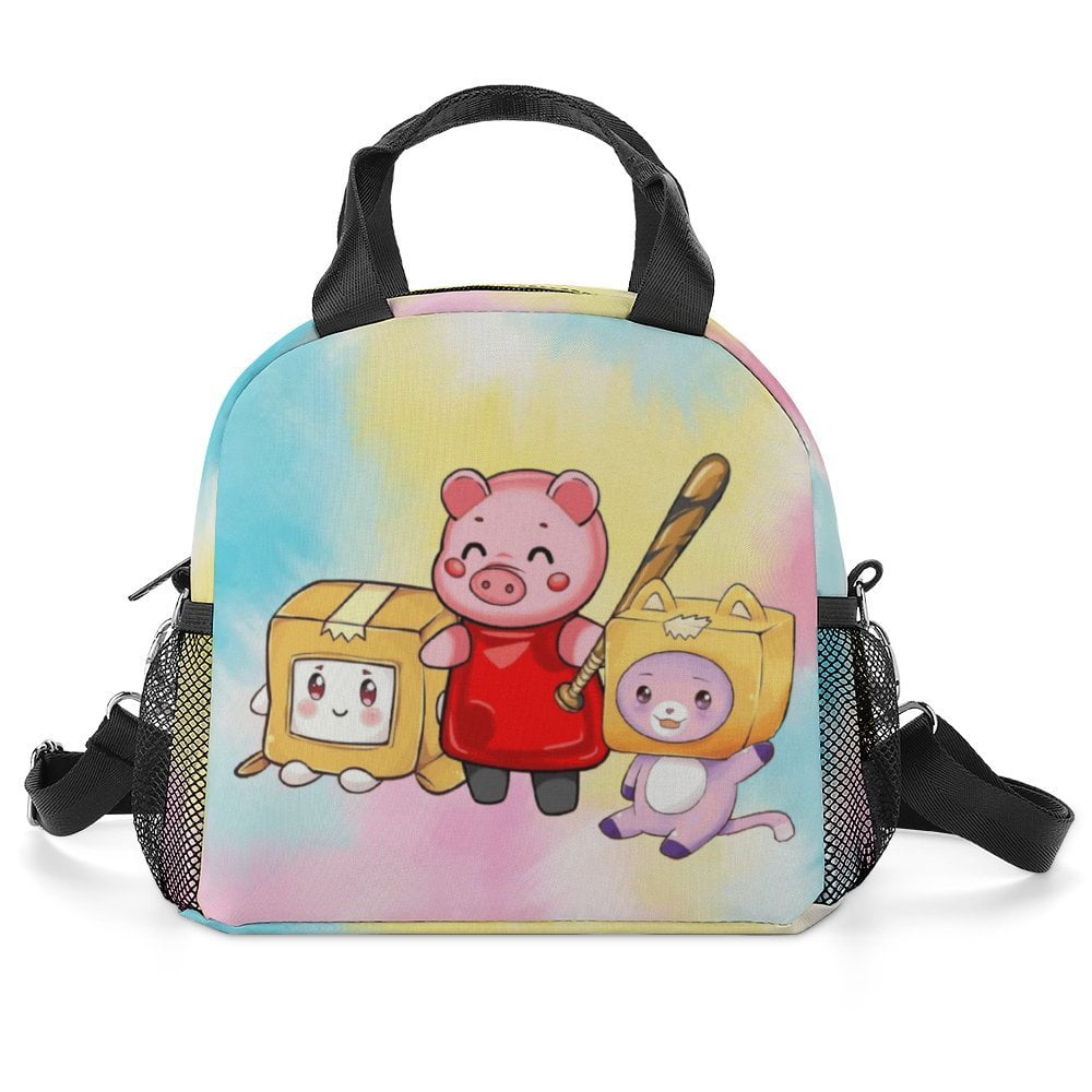 CatLanky Box Merch Lunch Bag With Shoulder Strap Insulated Portable ...