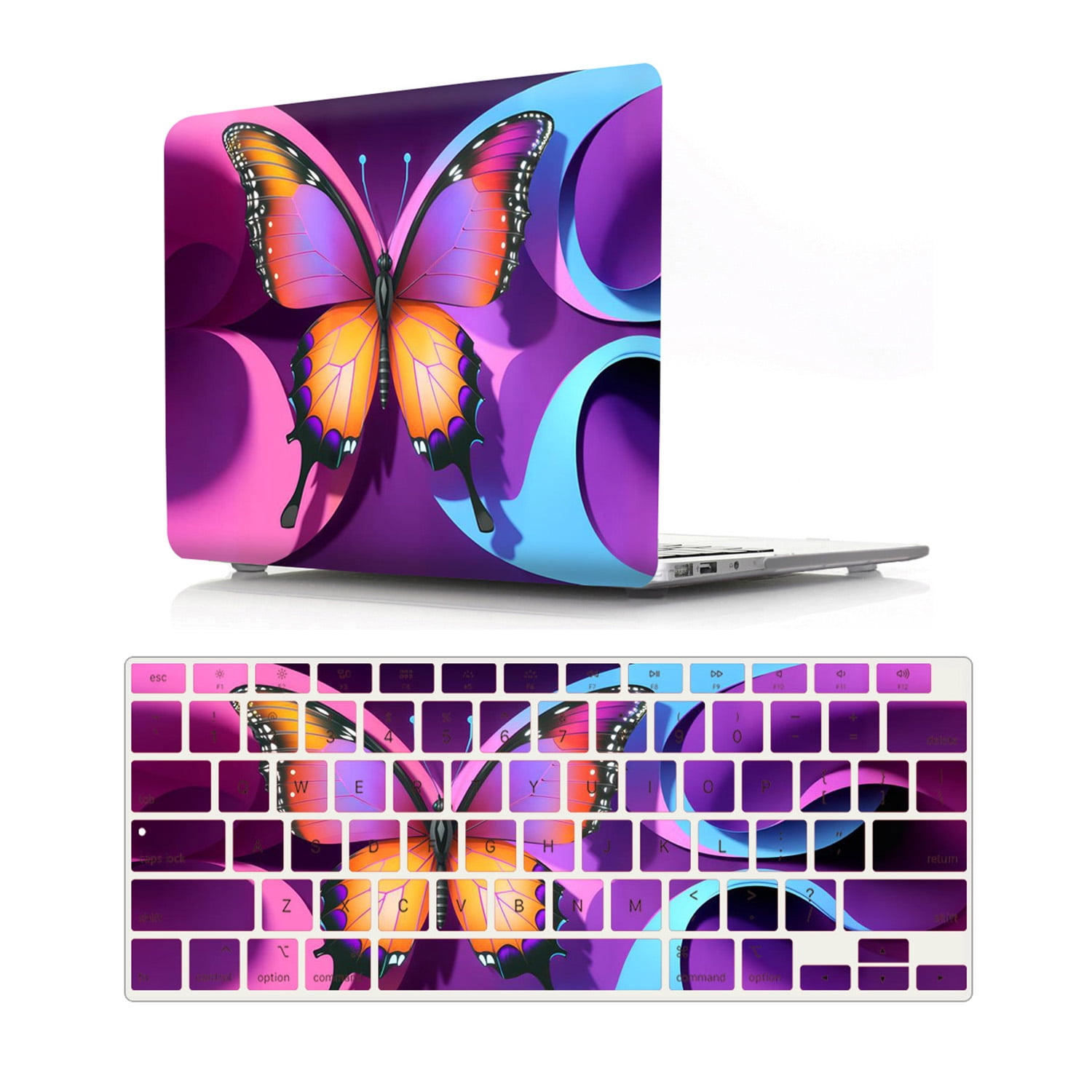 CatXQ Colored Butterfly Design Case for 13.5 inch Surface Laptop 5/4/3 ...