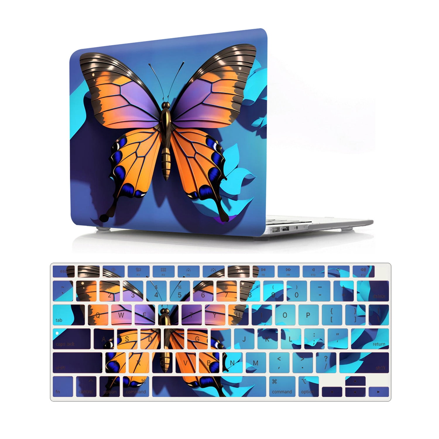 CatXQ Colored Butterfly Design Case for MacBook Air 13 inch with M1 ...