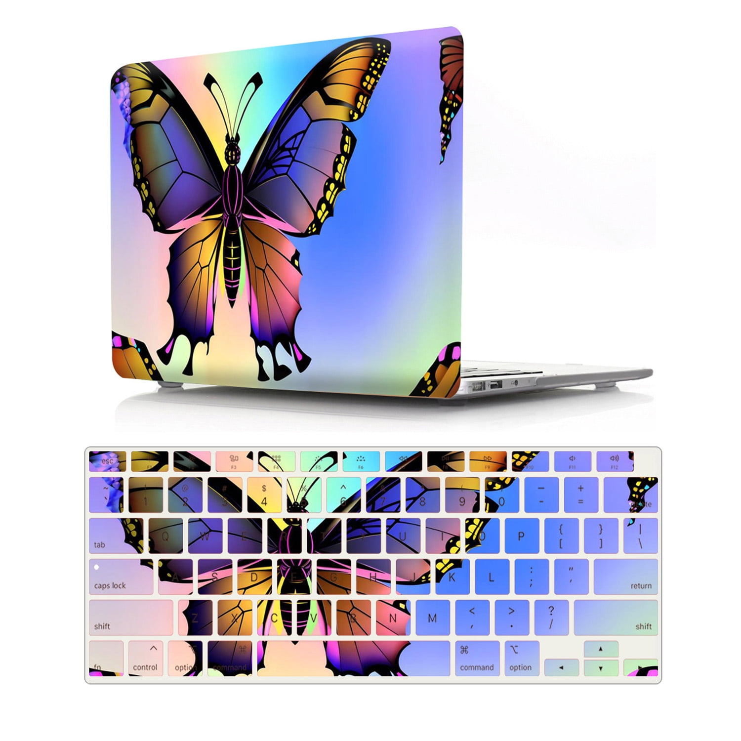 CatXQ Colored Butterfly Design Case for MacBook Air 13 inch with M3 ...