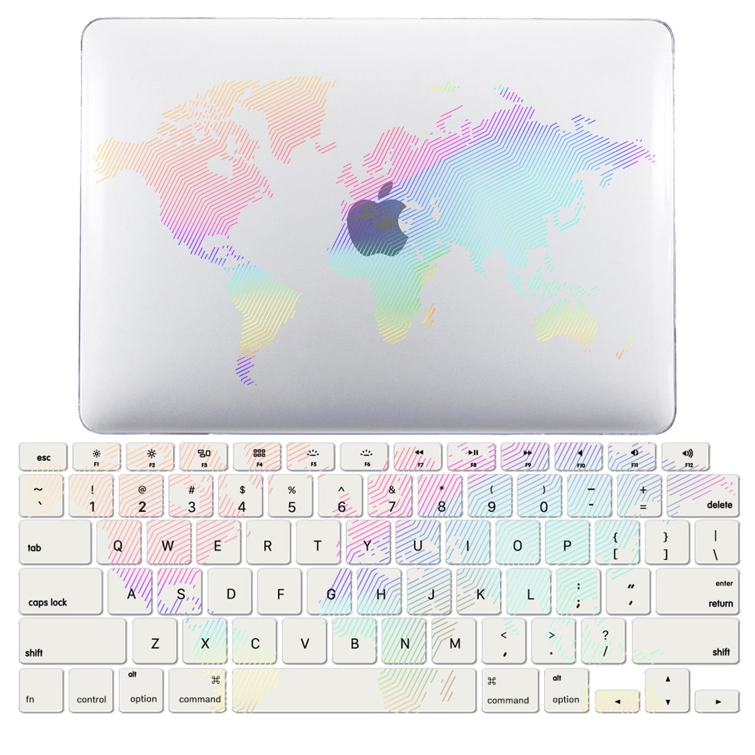 CatXQ Flash Clear Laptop Hard Shell Cases for MacBook Pro 15 inch 2016 ...