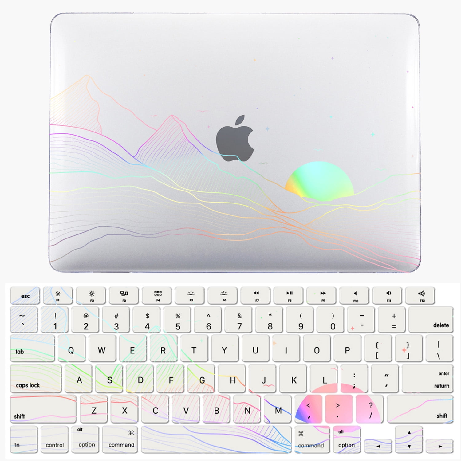CatXQ Flash Clear Laptop Hard Shell Cases for MacBook Pro 15 with ...