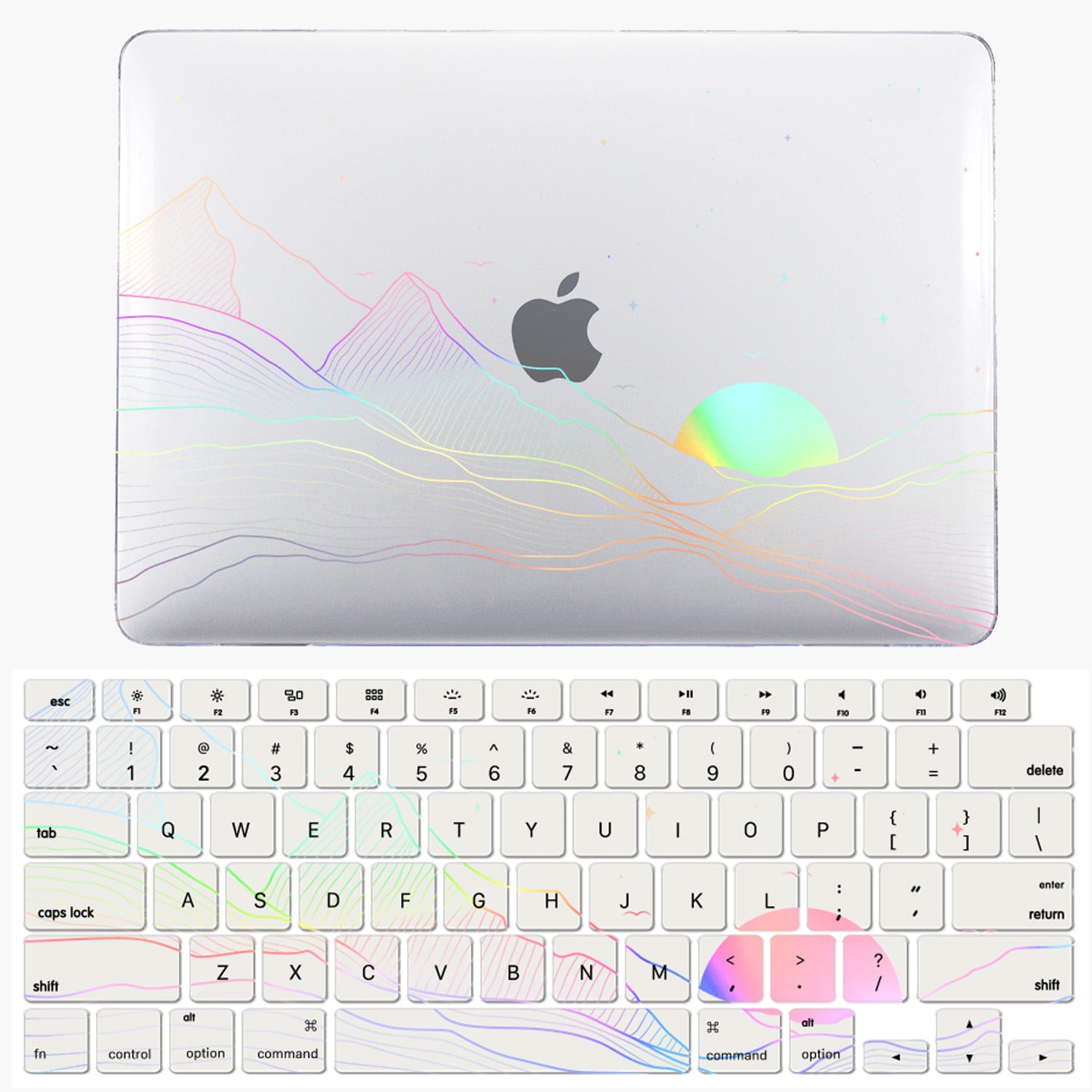 CatXQ Flash Clear Laptop Hard Shell Cases for MacBook Pro 16-inch 2019 ...