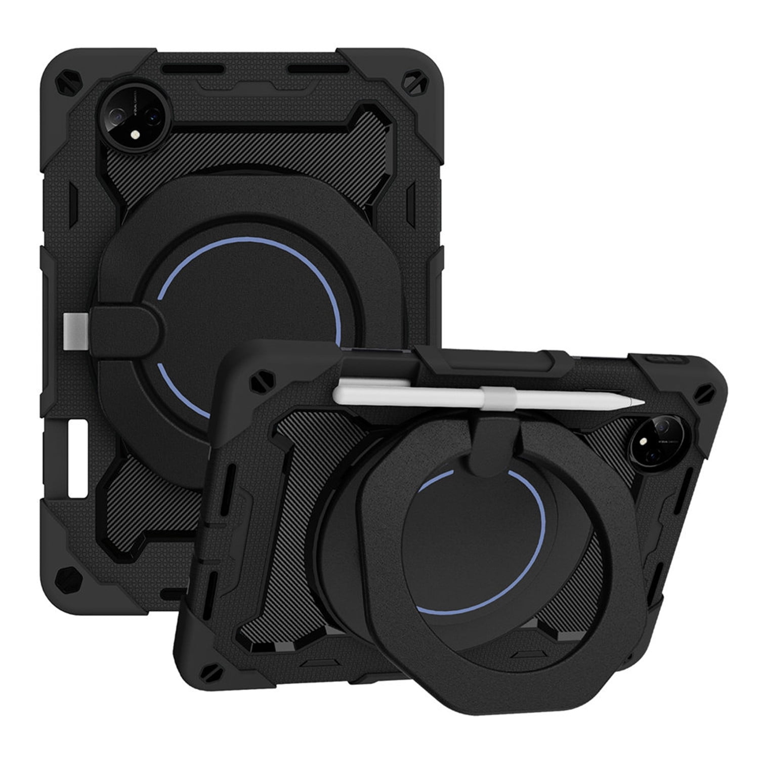 CatXQ Handheld Rotating Ring Bracket Armour Silicone Case For MatePad ...