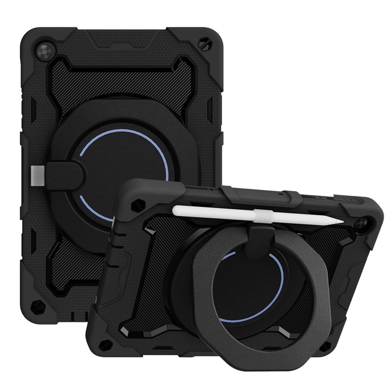 CatXQ Handheld Rotating Ring Bracket Armour Silicone Case For MatePad T ...