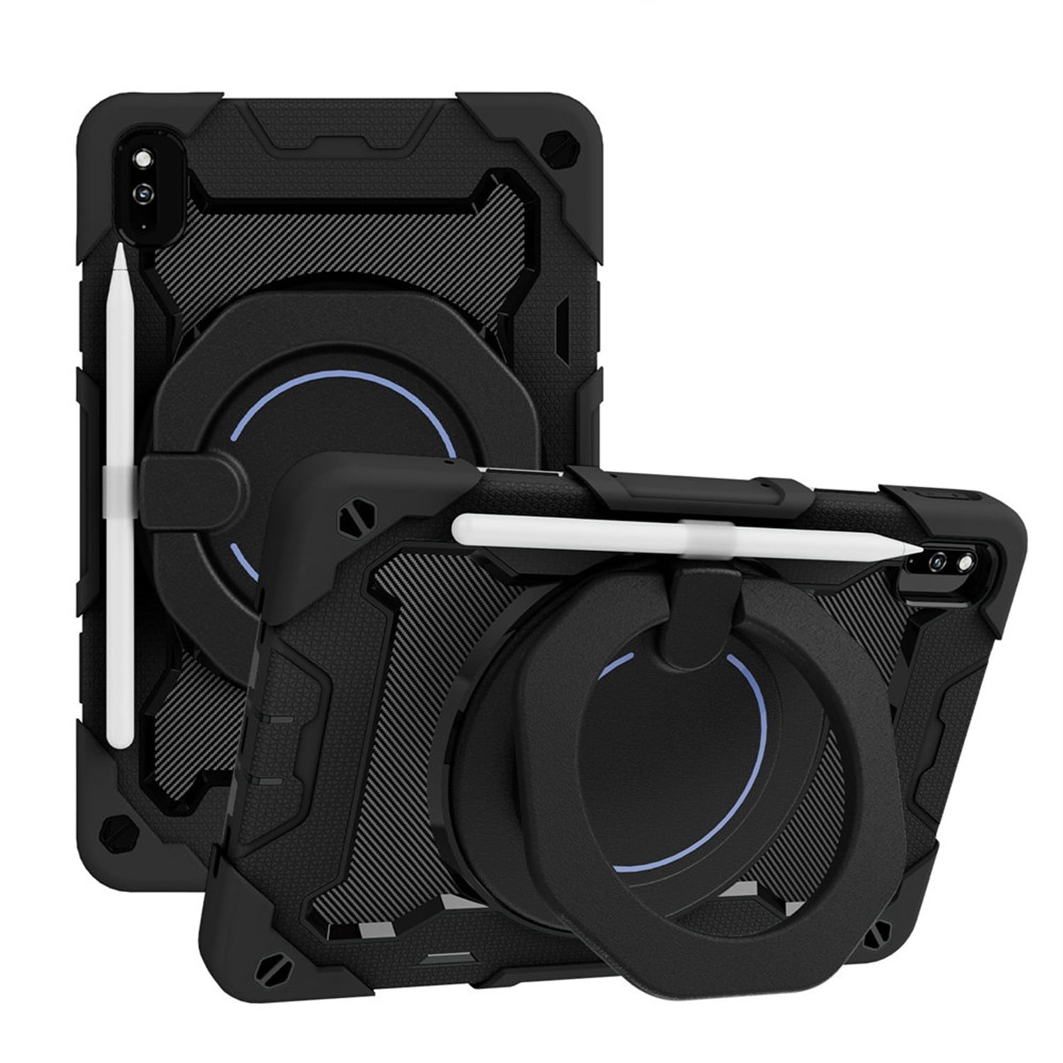 CatXQ Handheld Rotating Ring Bracket Armour Silicone Case For MediaPad ...