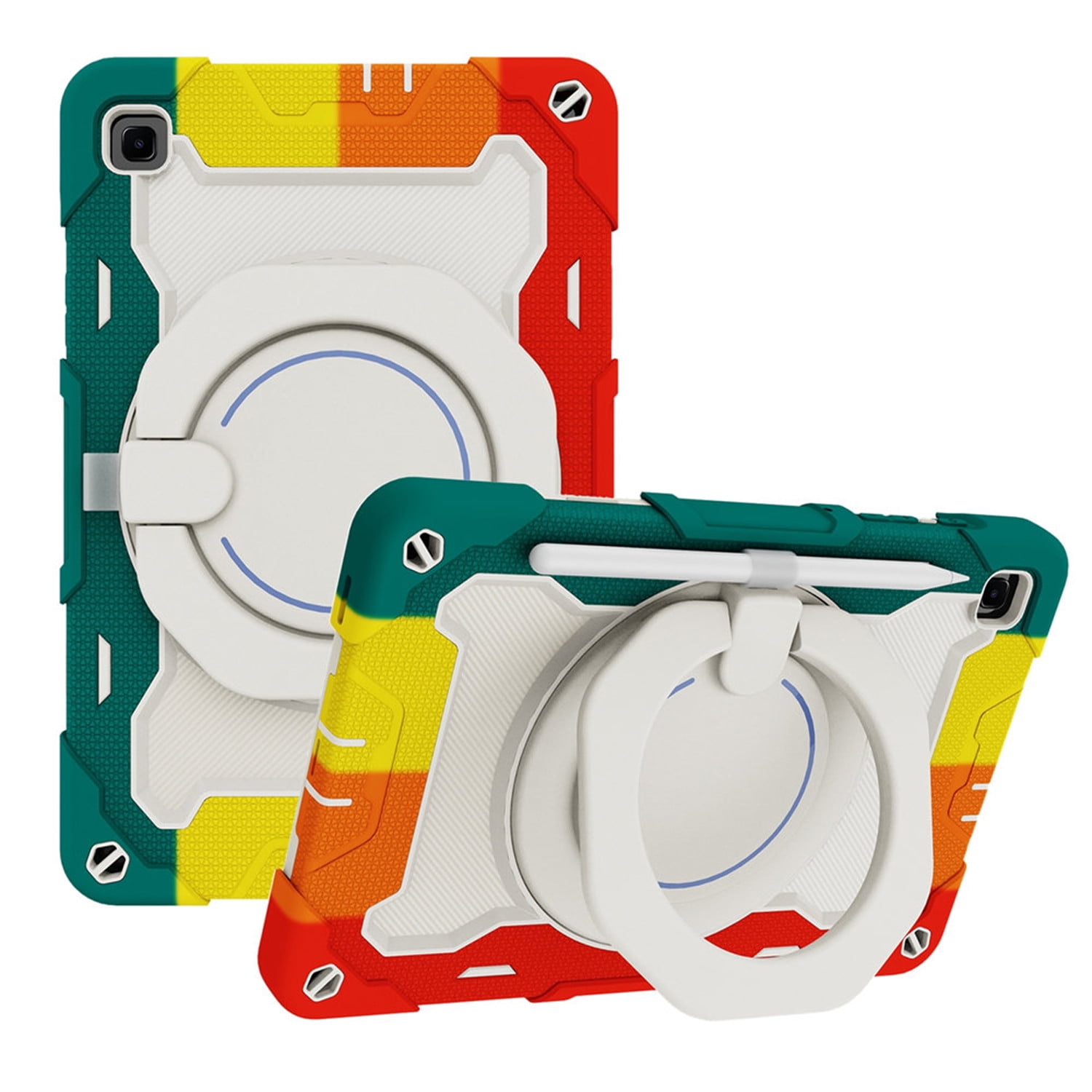 CatXQ Handheld Rotating Ring Bracket Armour Silicone Case For Samsung ...