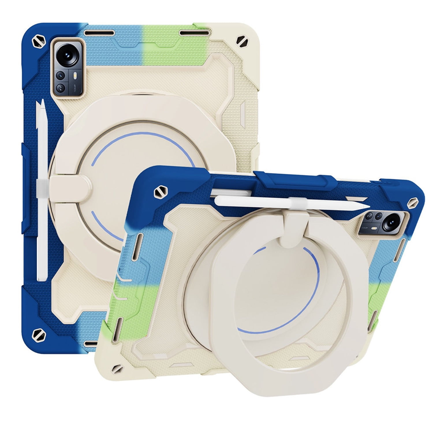 CatXQ Handheld Rotating Ring Bracket Armour Silicone Case For Xiaomi ...