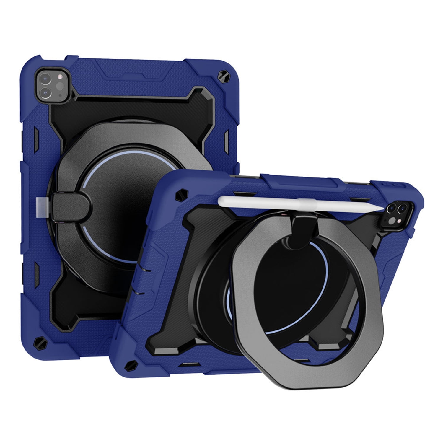 CatXQ Handheld Rotating Ring Bracket Armour Silicone Case For iPad Air ...