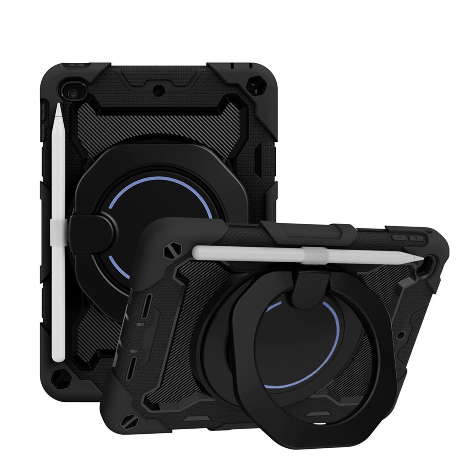 CatXQ Handheld Rotating Ring Bracket Armour Silicone Case For iPad mini ...