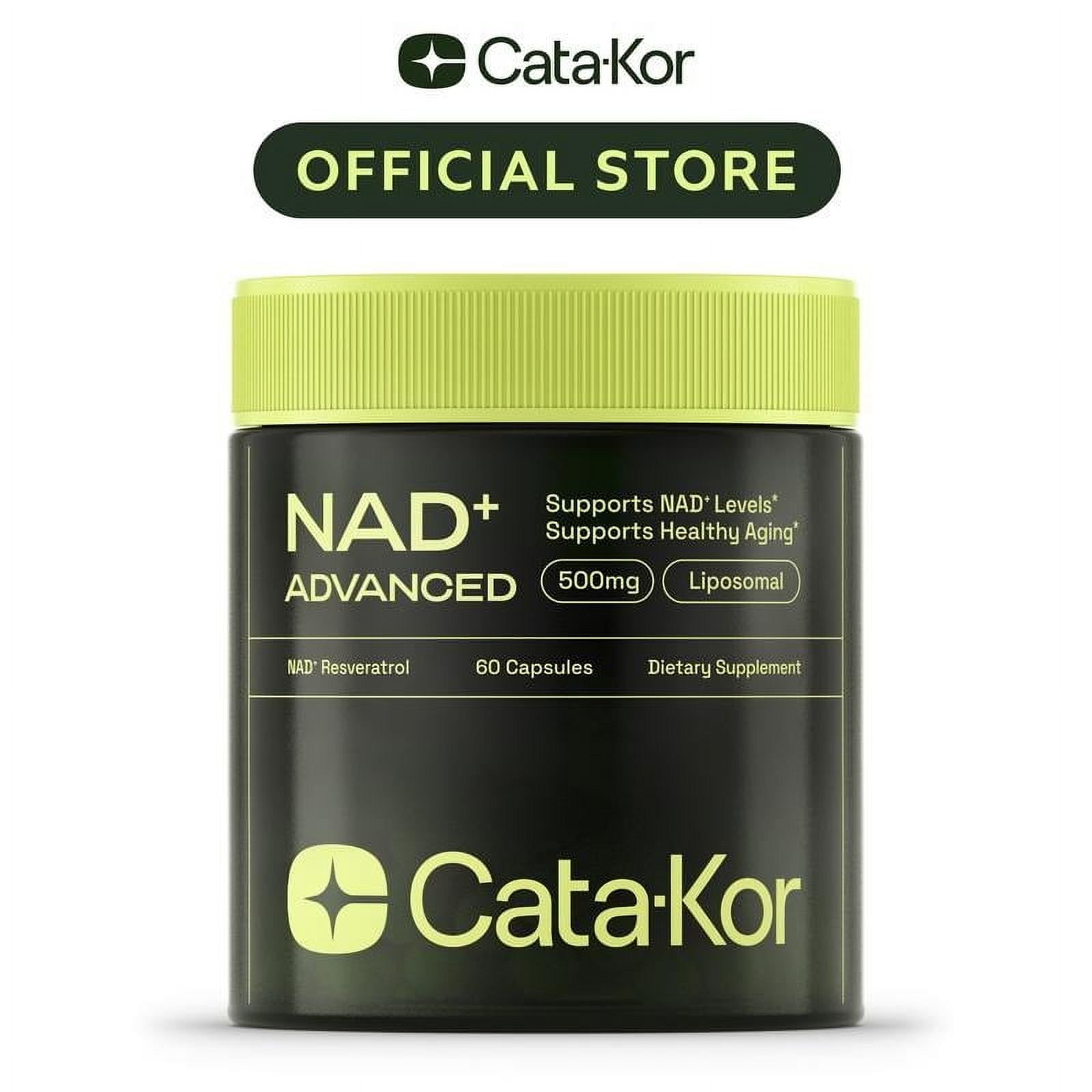 Cata-Kor NAD+500mg (60 Capsules): Revitalize Energy and Achieve True ...