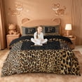 Catabedysis Brown Cheetah Print Duvet Cover Queen,Fashion Personalized ...
