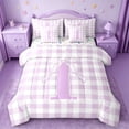 Catabedysis Cartoon Bows Alphabet I 7-Piece King Bedding,Minimalist ...