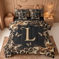 Catabedysis Cheetah Initial L 7 Pieces Full Size Bedding Sets,Brown ...