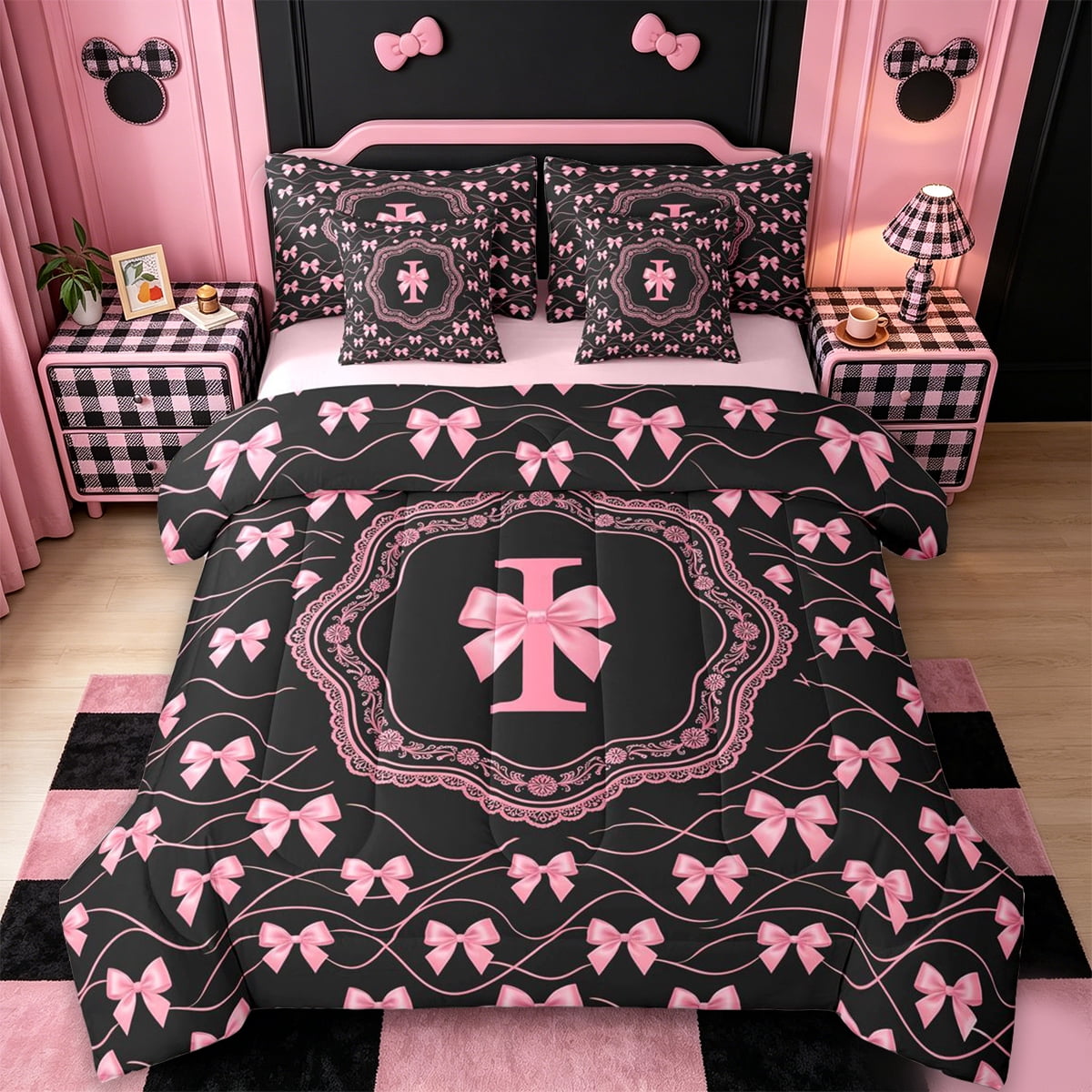 Catabedysis Dreamy Princess Bowknot 7 Pieces Full Size Bedding Sets ...